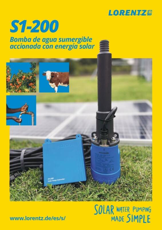 S1-200 la Pequeña Gran Bomba Solar Autoinstalable de LORENTZ | Kivoy
